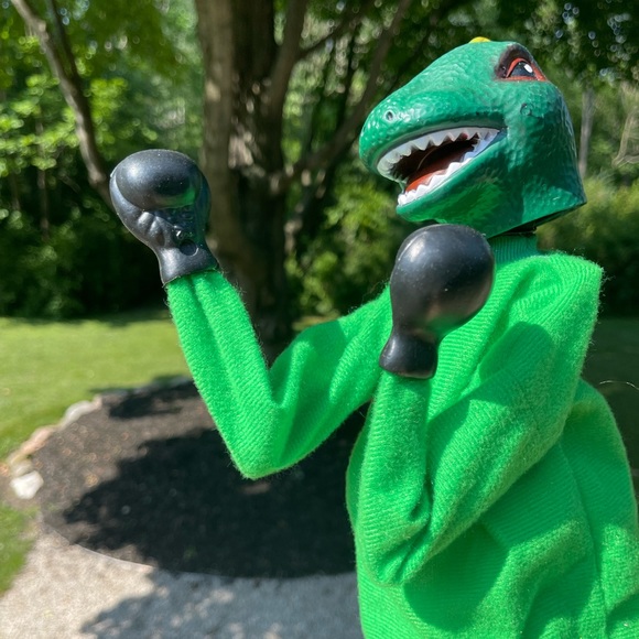 Toys | Punchosaurus Hand Puppet Boxing Punching Dinosaur Rojus 1993 Toy ...